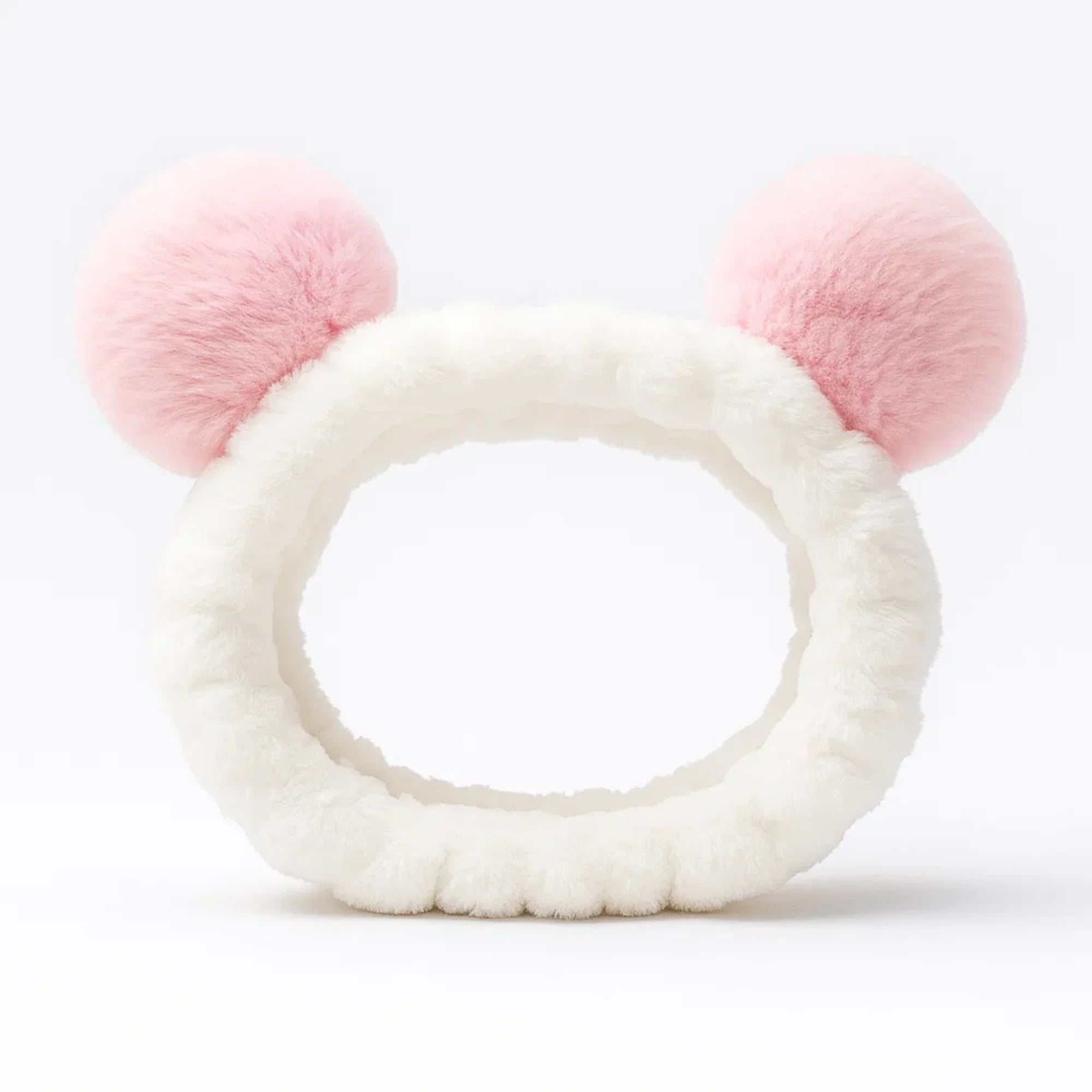 Pink Puff Balls Skincare Headband Soft
