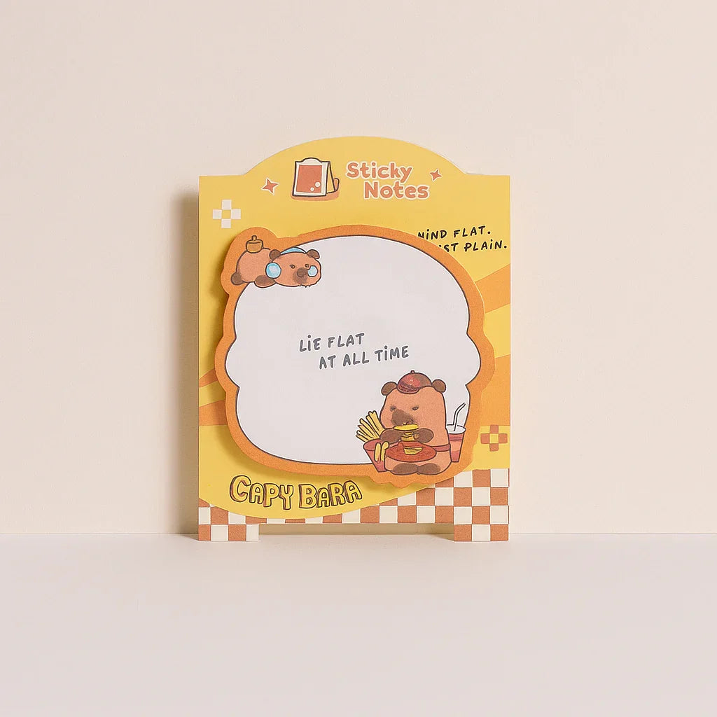 Capybara Sticky Notes - Burger