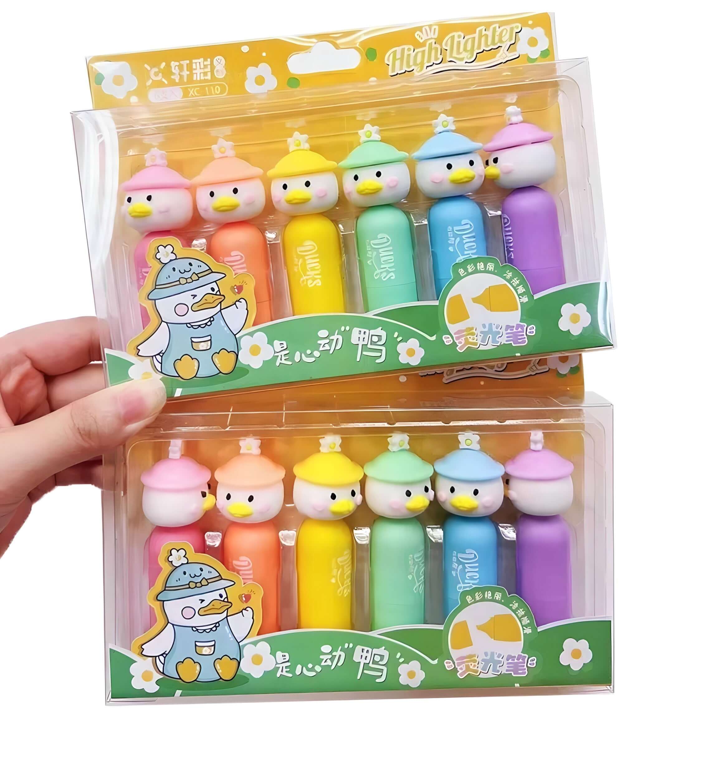 Kawaii Duck Highlighters - A pack of 6 – Uni Seoul